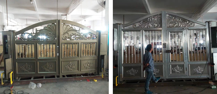 Remote Control Electric Swing Gate Automatic Gate Supplier Cxha